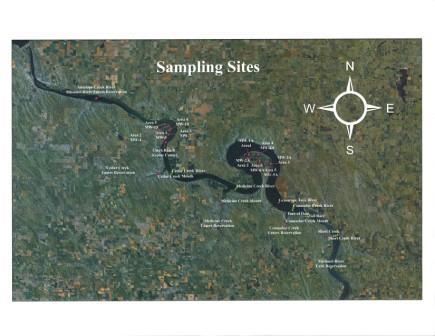 Sample Sites Map - Lower Brule Sioux Tribe Environmental Protection Office
